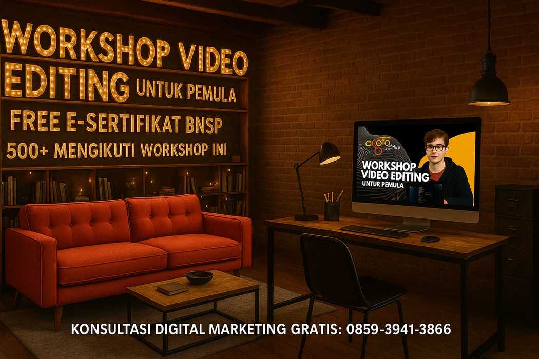 Workshop Video Editing Untuk Pemula | Free E-Sertifikat BNSP | 500 ...